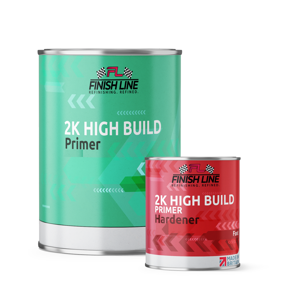 Finish Line 2K High Build Grey Primer 4 Litre Kit – Rapid Paints