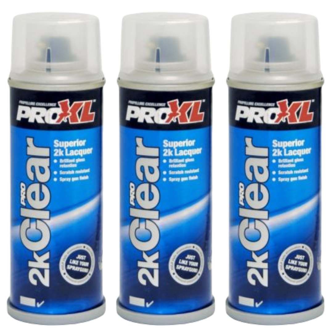 Spray Pintura Coche PRO XL 2K CLEAR LACQUER PETROL RESISTANT AEROSOL ...